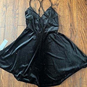 SHEIN | Dresses | Velvet Starry Night Dress | Poshmark